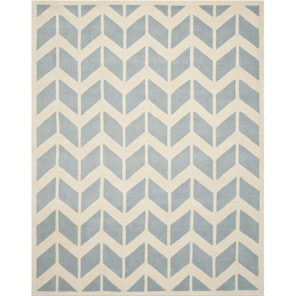 George Oliver Hand Tufted Wool Chevron Rug - Wayfair Canada