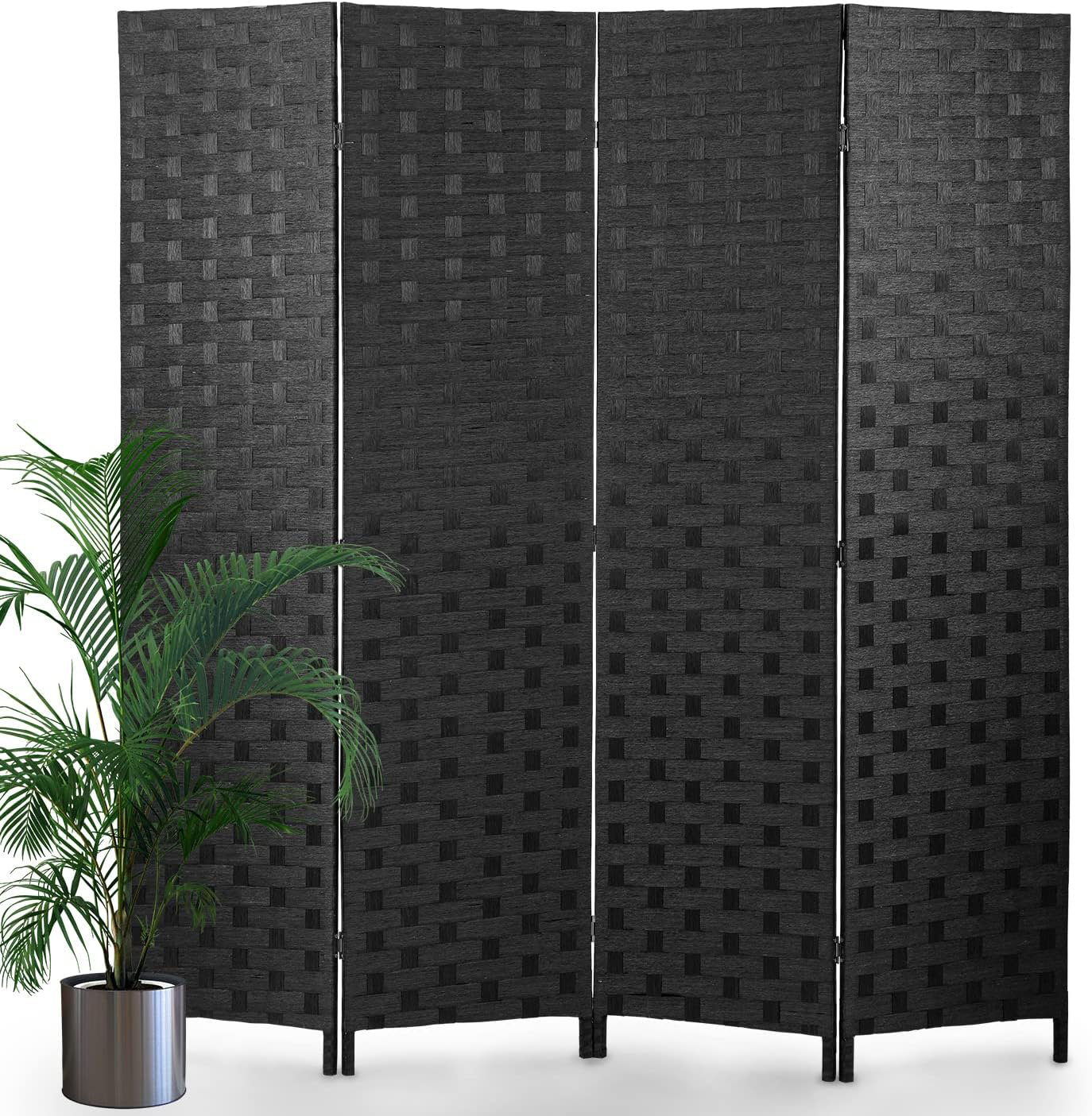 Latitude Run® Room Divider,4 Panels 6FT Folding Privacy Screen Room ...