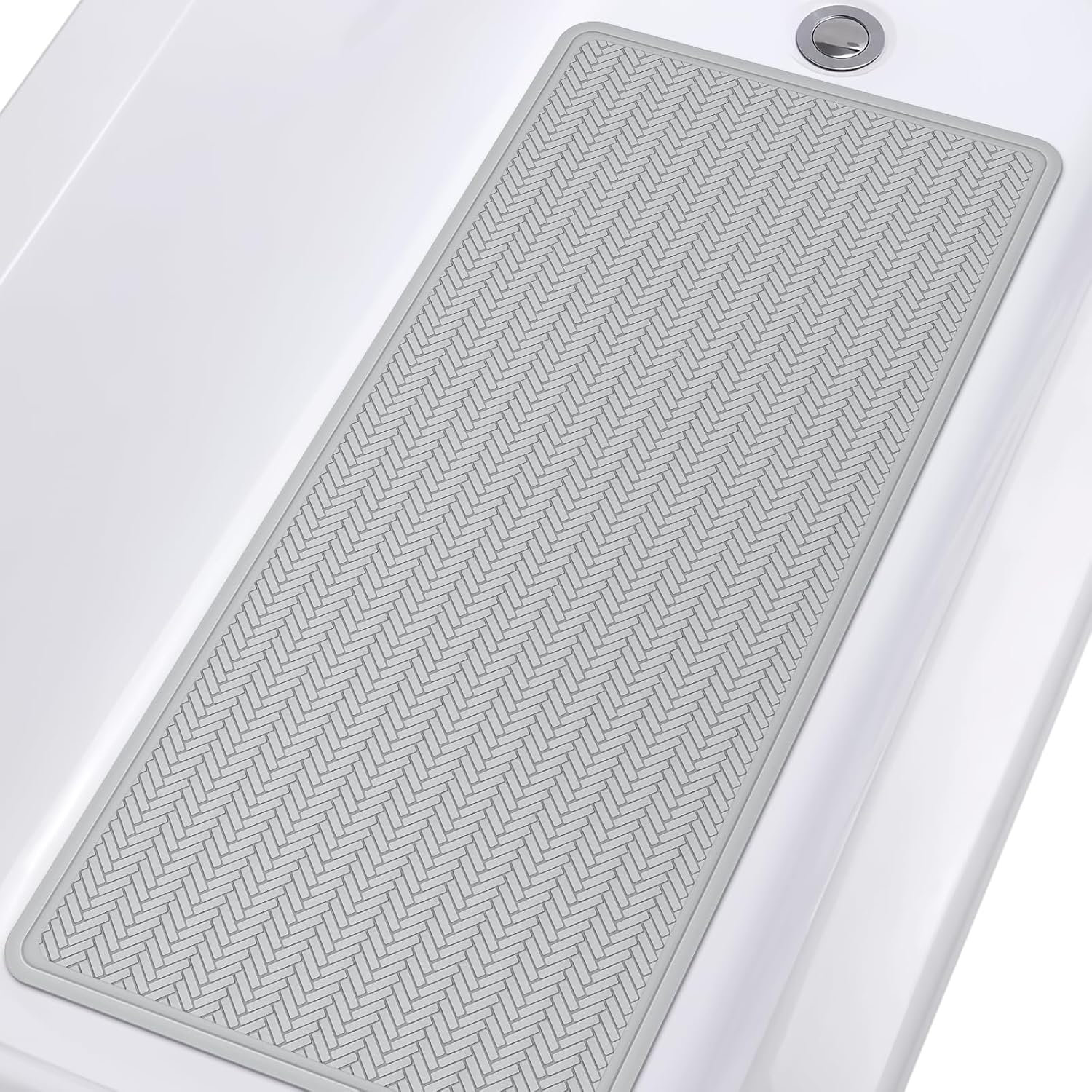 Latitude Run® Non Slip Bathtub Mat,Rubber Baby Bath Tub Shower Mat With ...