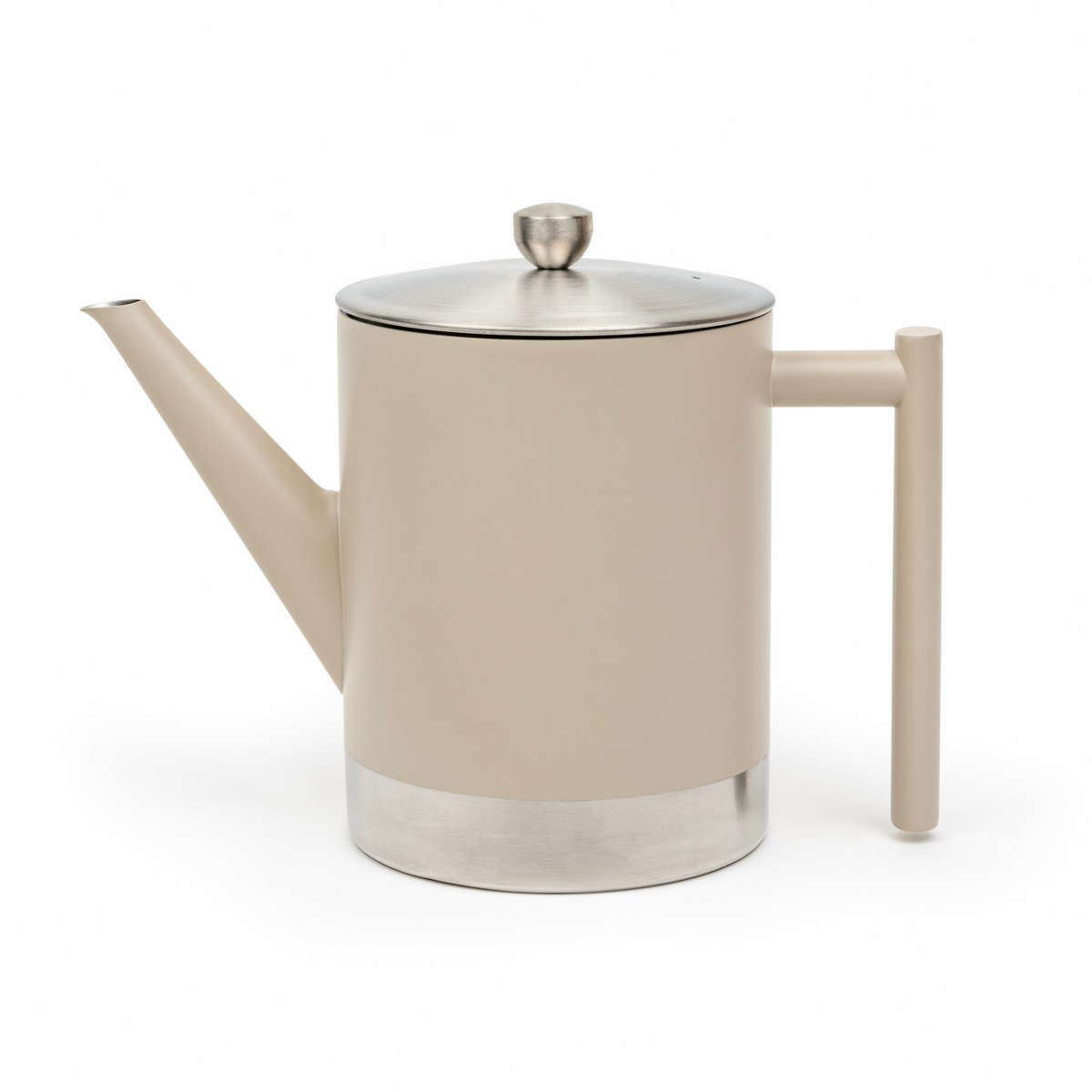 Bredemeijer Teapot Double Wall Minuet Cylindre Design 1.2L Taupe ...