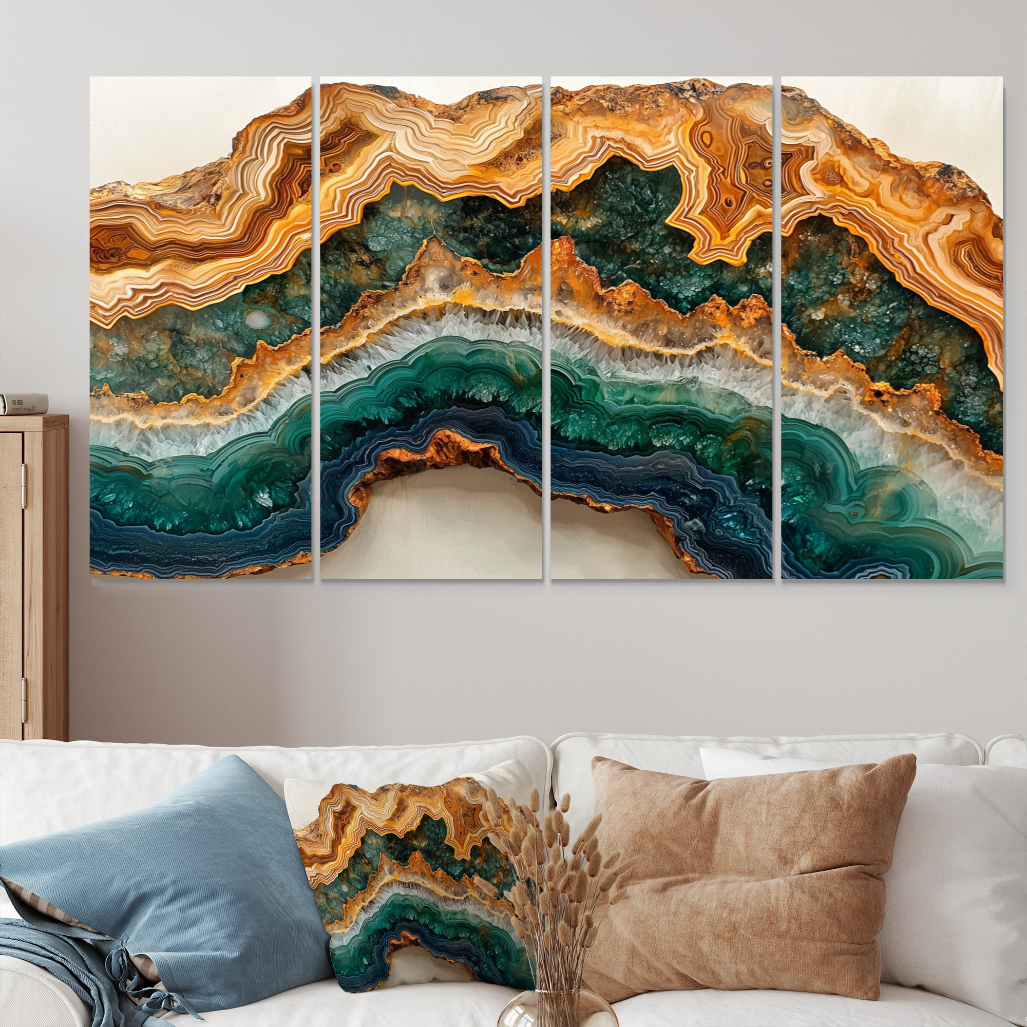 Wrought Studio™ Olisa - Agate Wall Art - Traditional Wall Art Decor Set ...