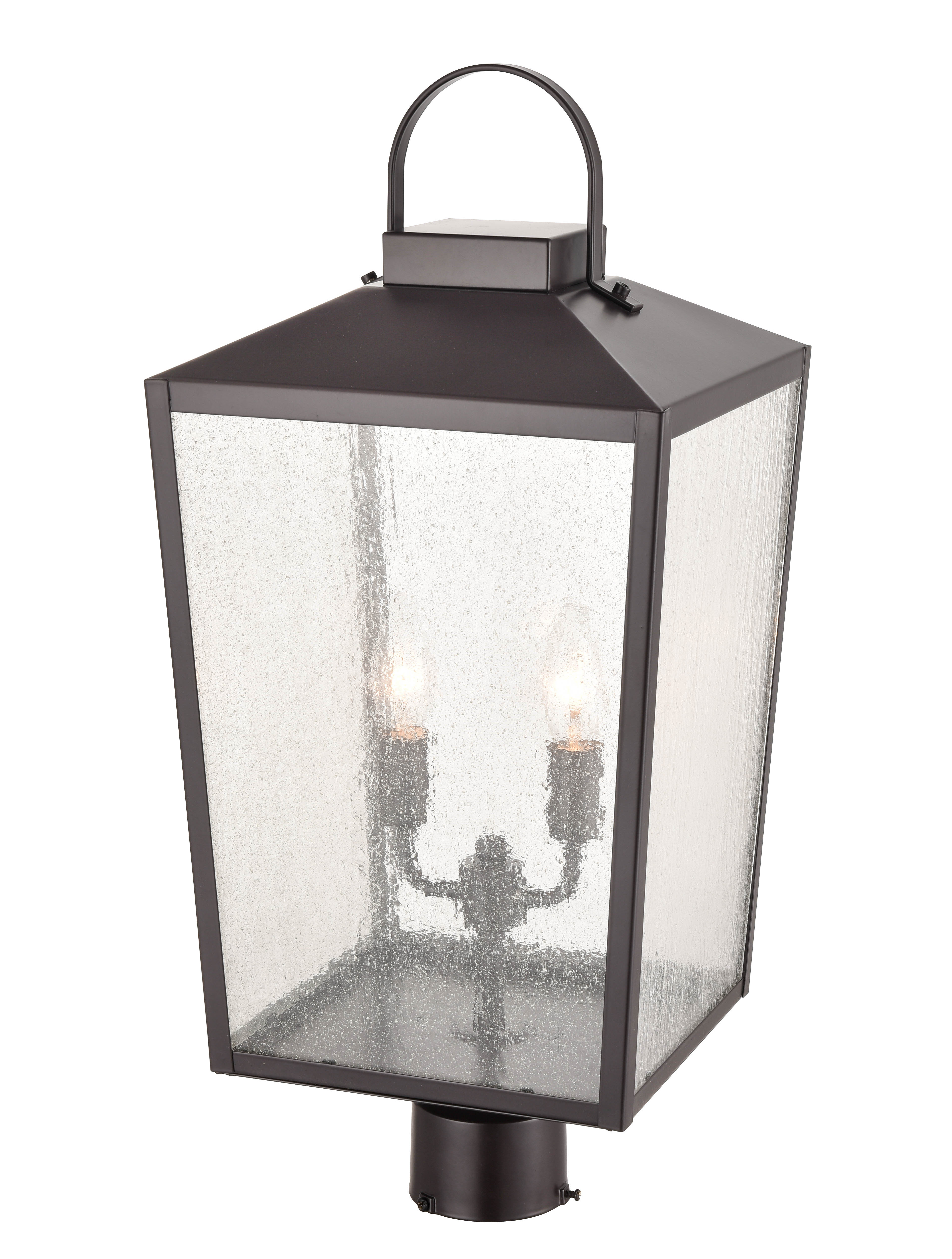 Longshore Tides Maynard 2 Light 24" Tall Outdoor Single Head Post Light ...