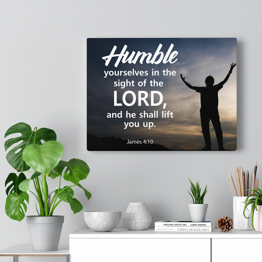 Trinx Scripture Canvas Humble Yourselves In The Lord James 4:10 ...