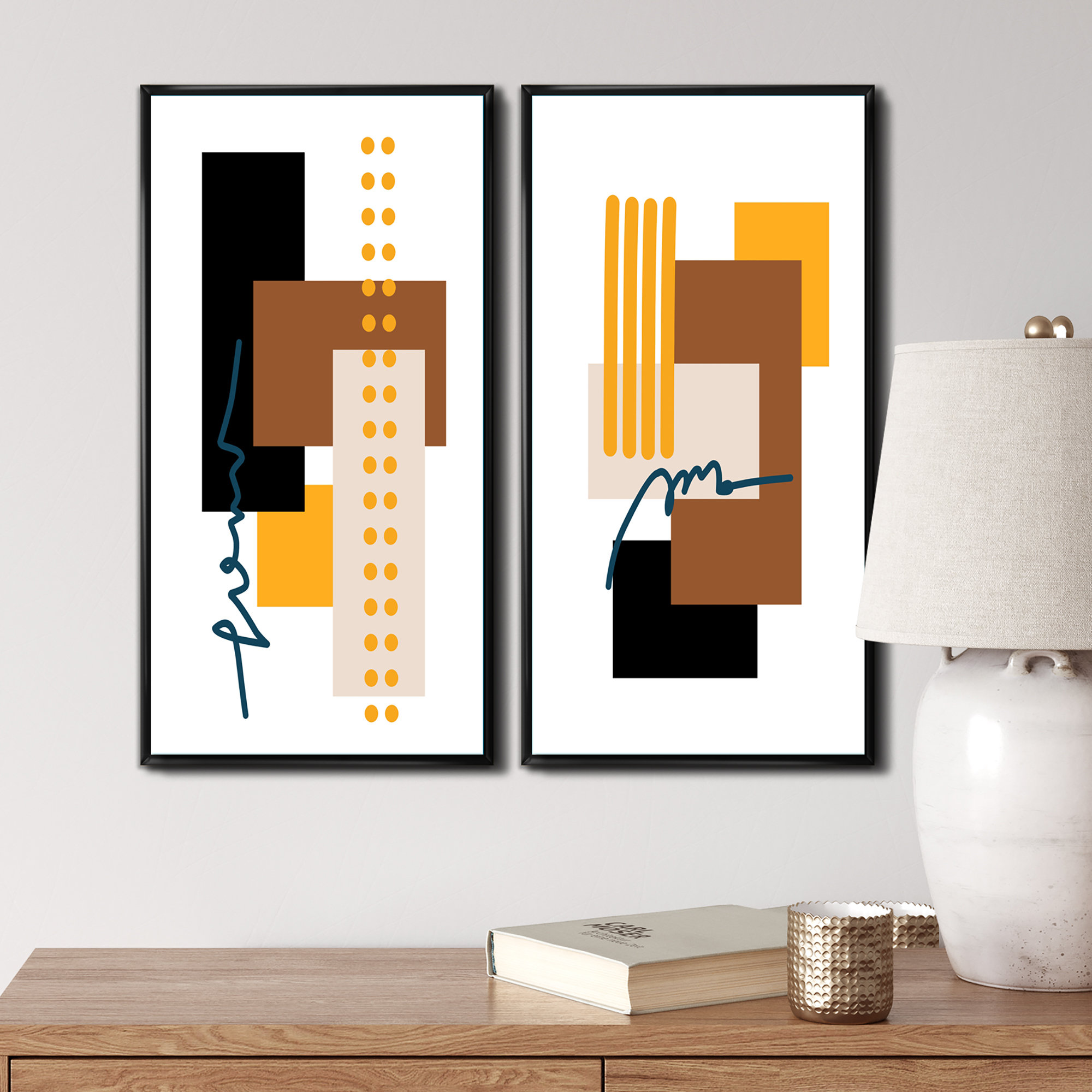 Wrought Studio Scandinavian Abstract Geometric Typography XVIII ...