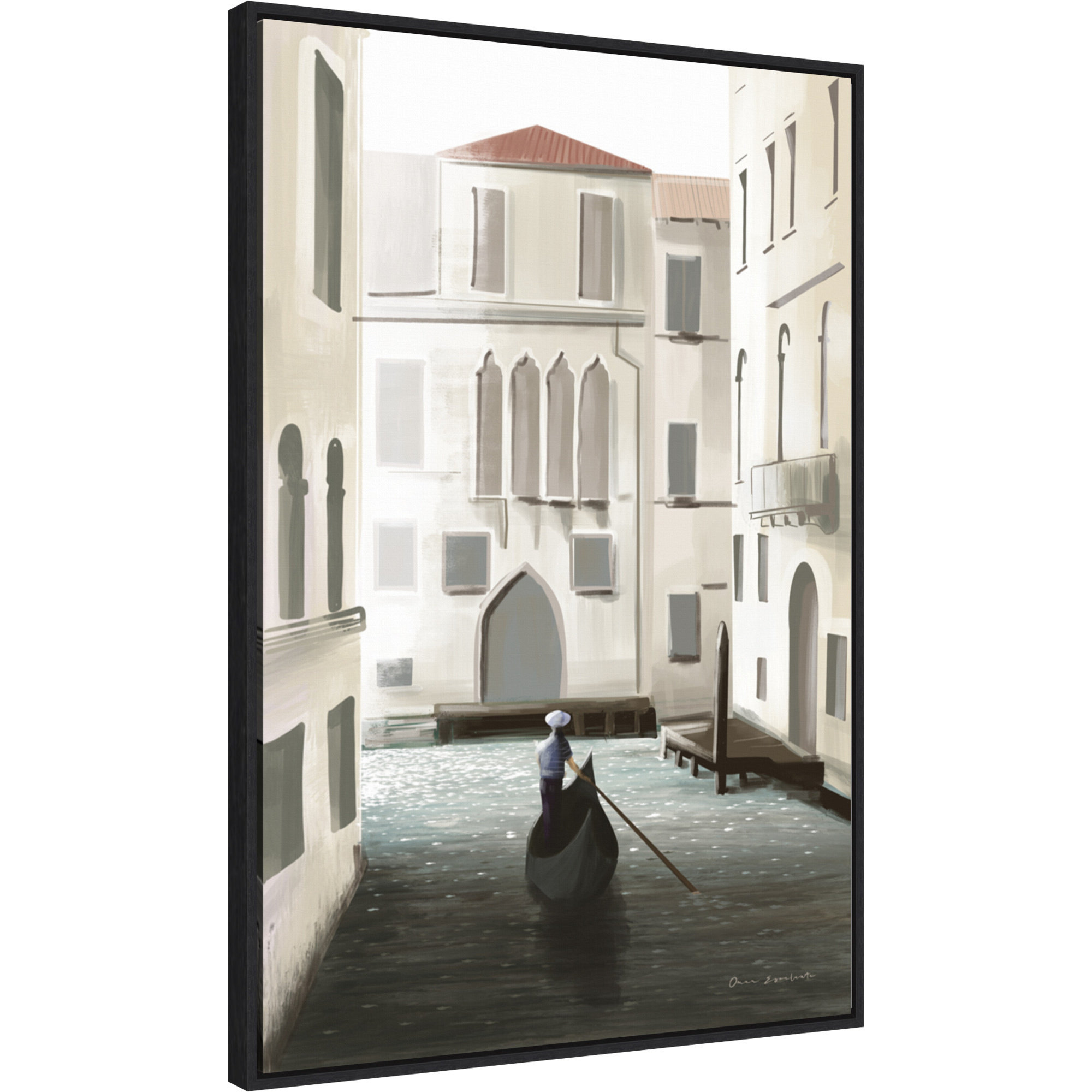 Wildon Home® Venice Moment by Omar Escalante - Floater Frame Print on ...