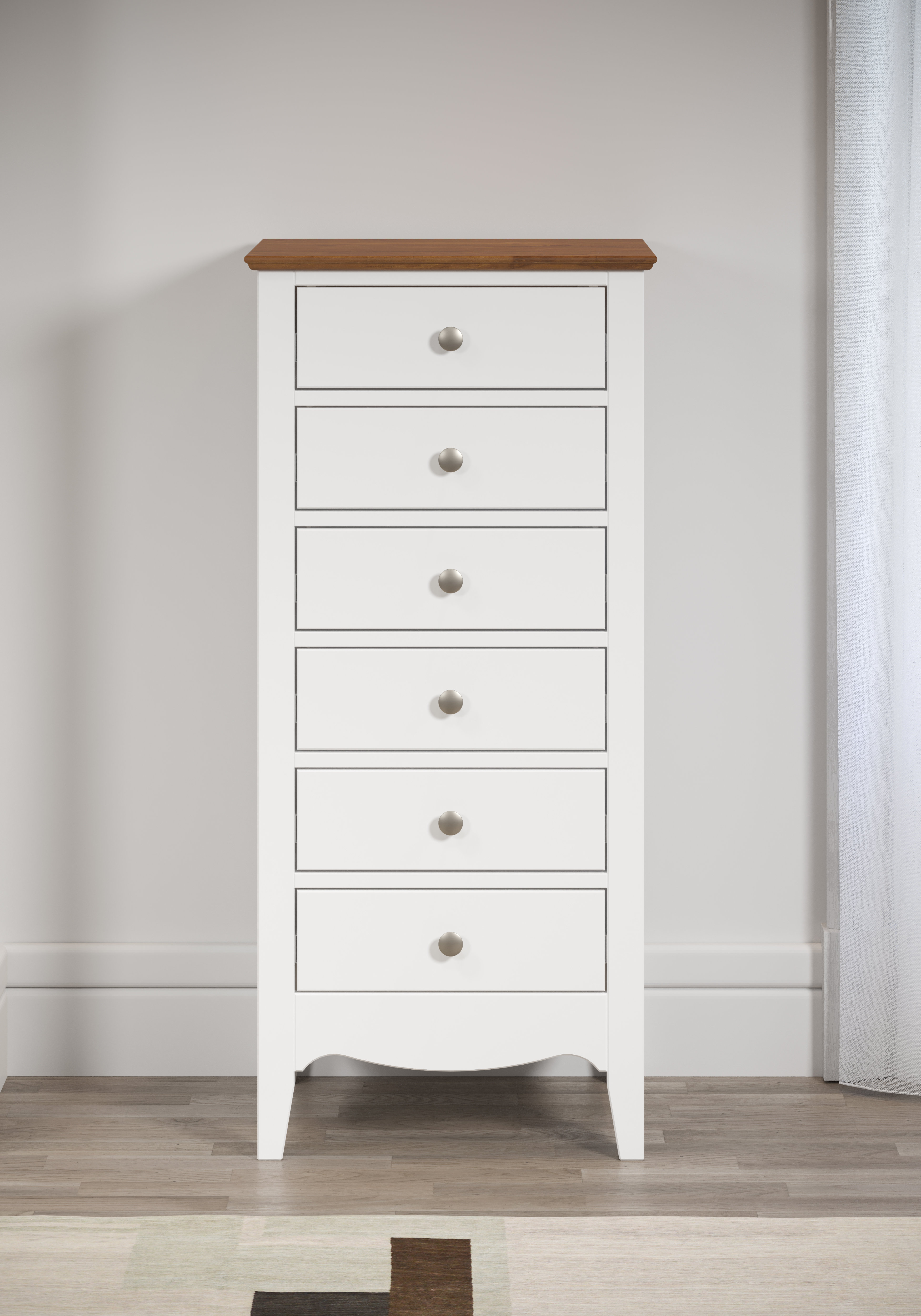 Ophelia & Co. Delrick 6 Drawer 50Cm W Tallboy | Wayfair.co.uk