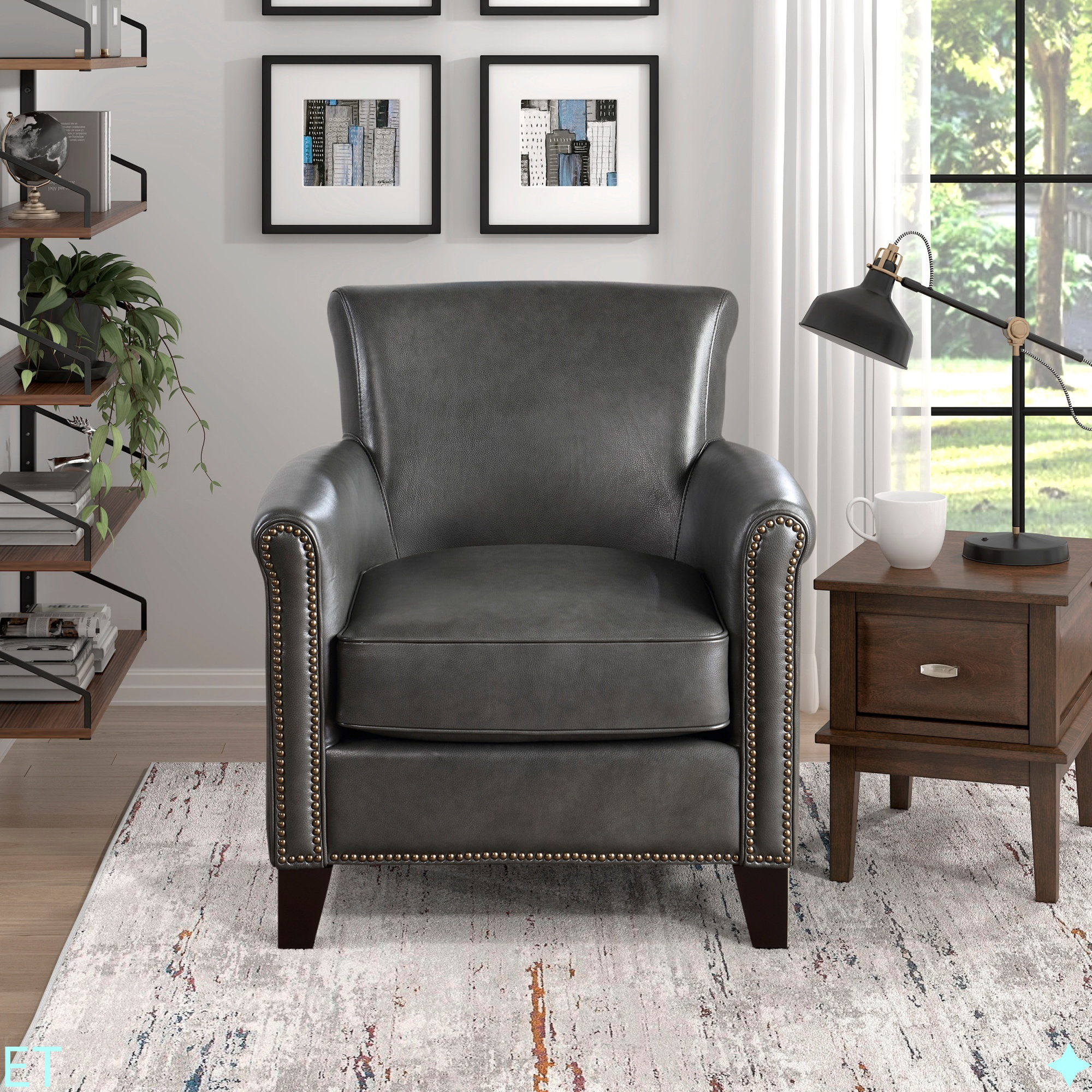 Red Barrel Studio® Classic Traditional Accent Chair 1Pc Solid Wood ...