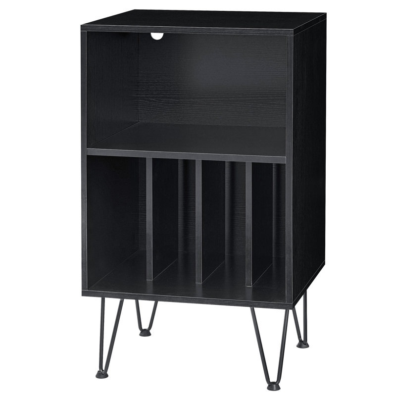 George Oliver Audio Rack with LED Lights & Reviews | Wayfair
