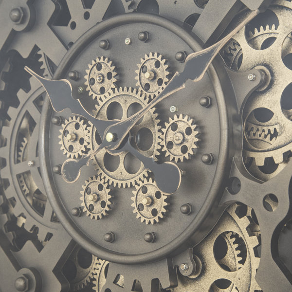 17 Stories Valencia Metal Wall Clock | Wayfair