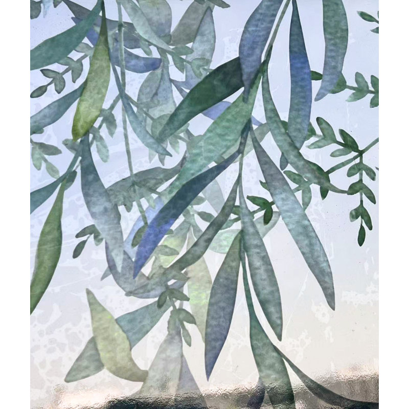 Winston Porter Eucalyptus Plants & Flowers Static Cling Window Decal ...