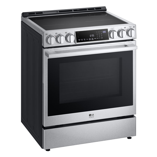 LG Studio 30" 6.3 cu. ft. Smart Slide-in Electric Range with Convection ...