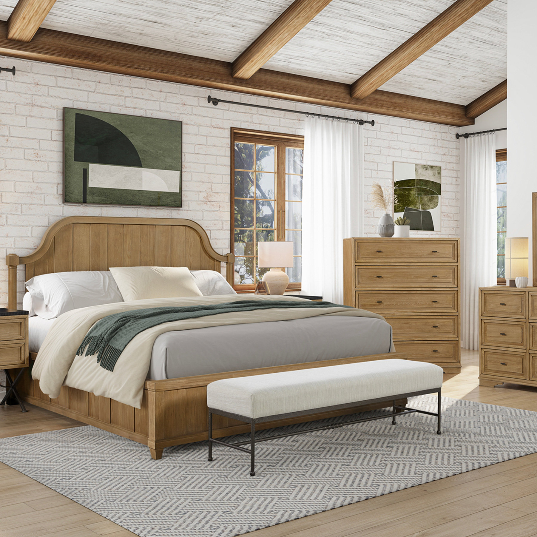 August Grove® Planked Panel Bed | Wayfair