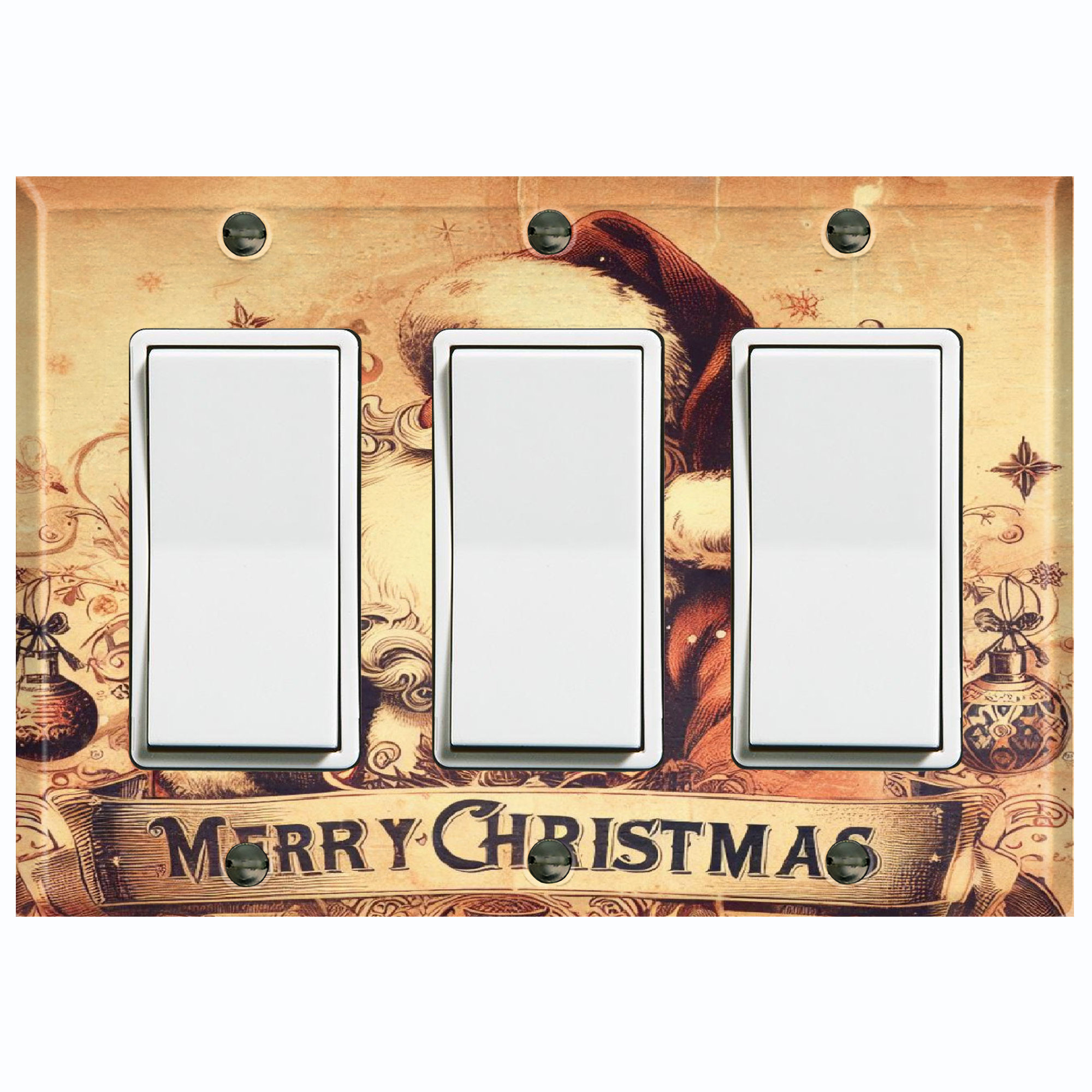WorldAcc Merry Christmas Santa Claus Biege Nature Themed 3 - Gang ...