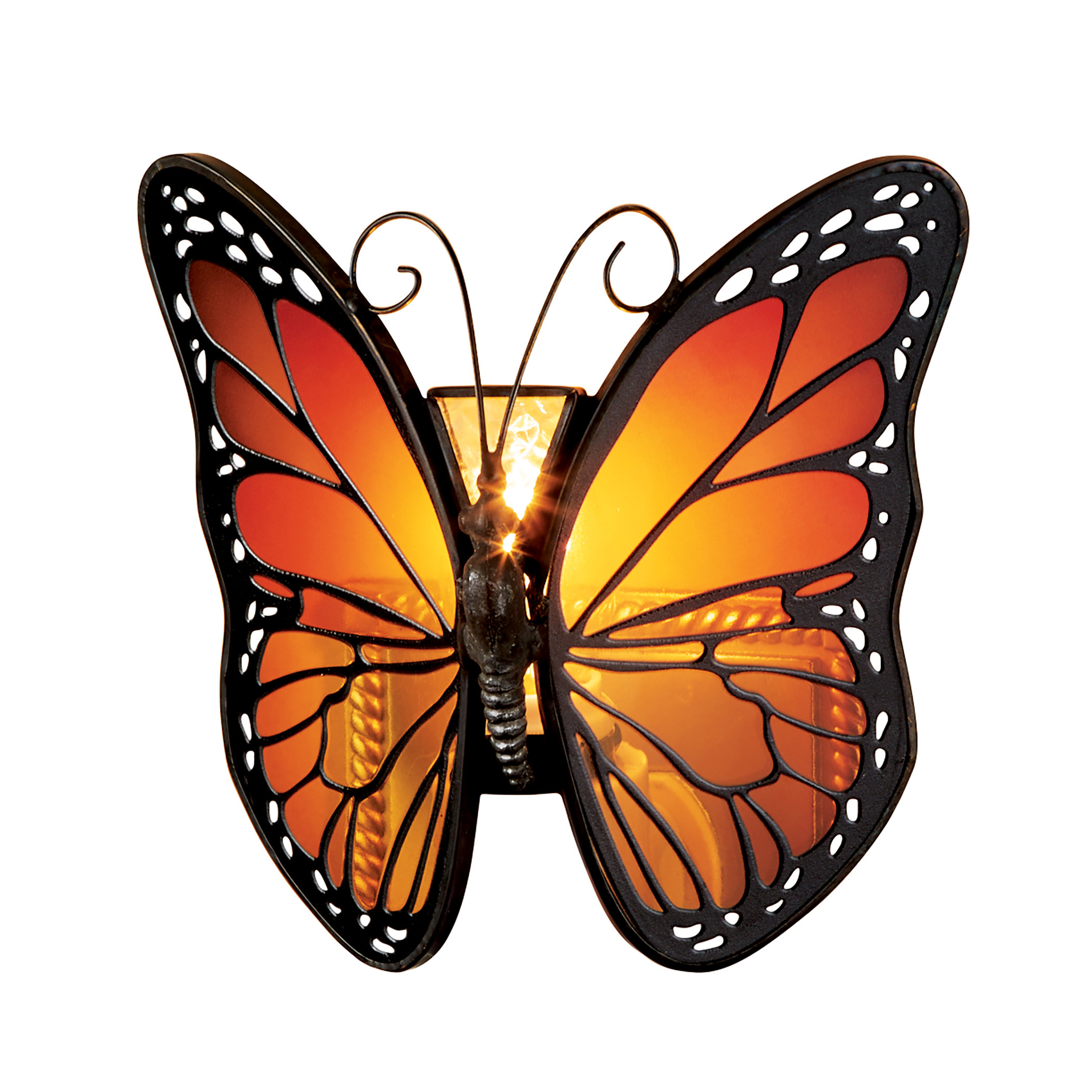 Winston Brands Monarch Butterfly Stained Glass design Night Light ...