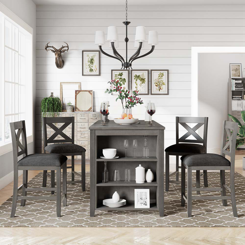 Gracie Oaks Skuli Rectangular 59'' L x 29.5'' W Dining Set | Wayfair