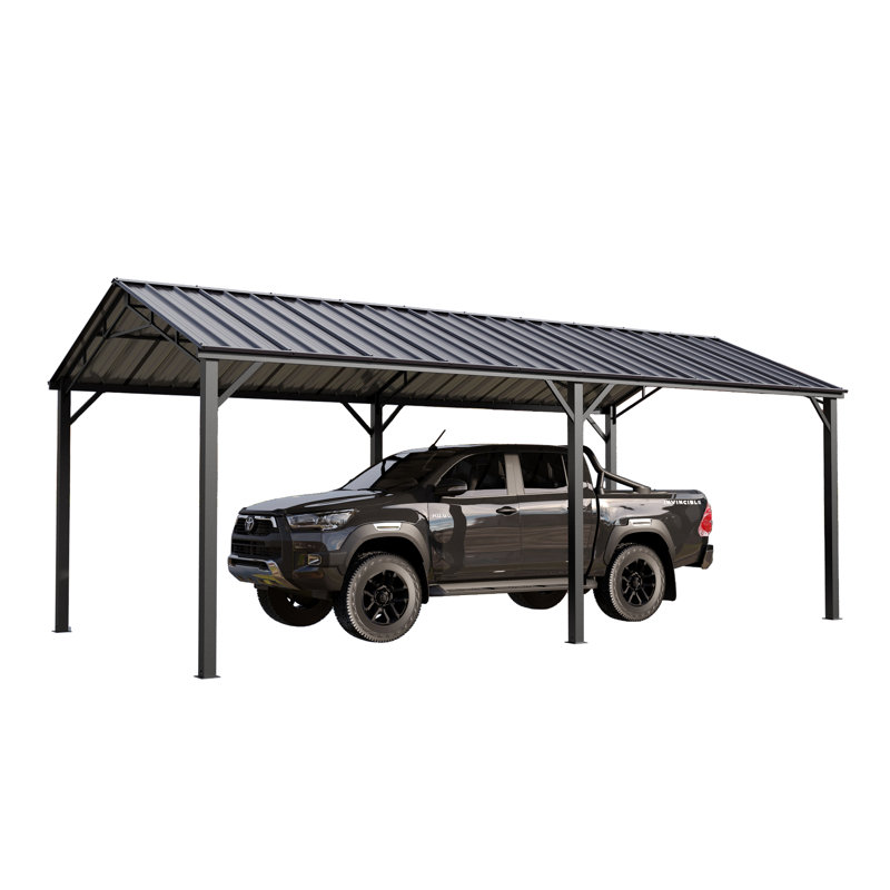 Alphamarts 10x 20 Ft Heavy Duty Carport,Galvanized Steel Patio Gazebo ...