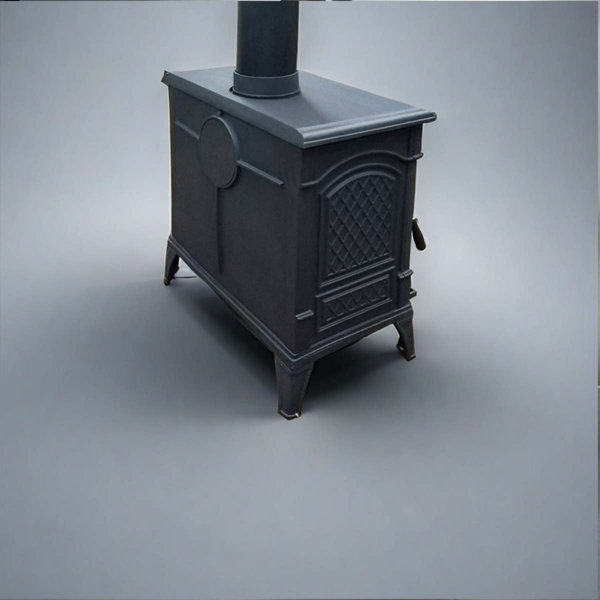 Hart Enjoy life Black cast iron interior heating fireplace | Wayfair