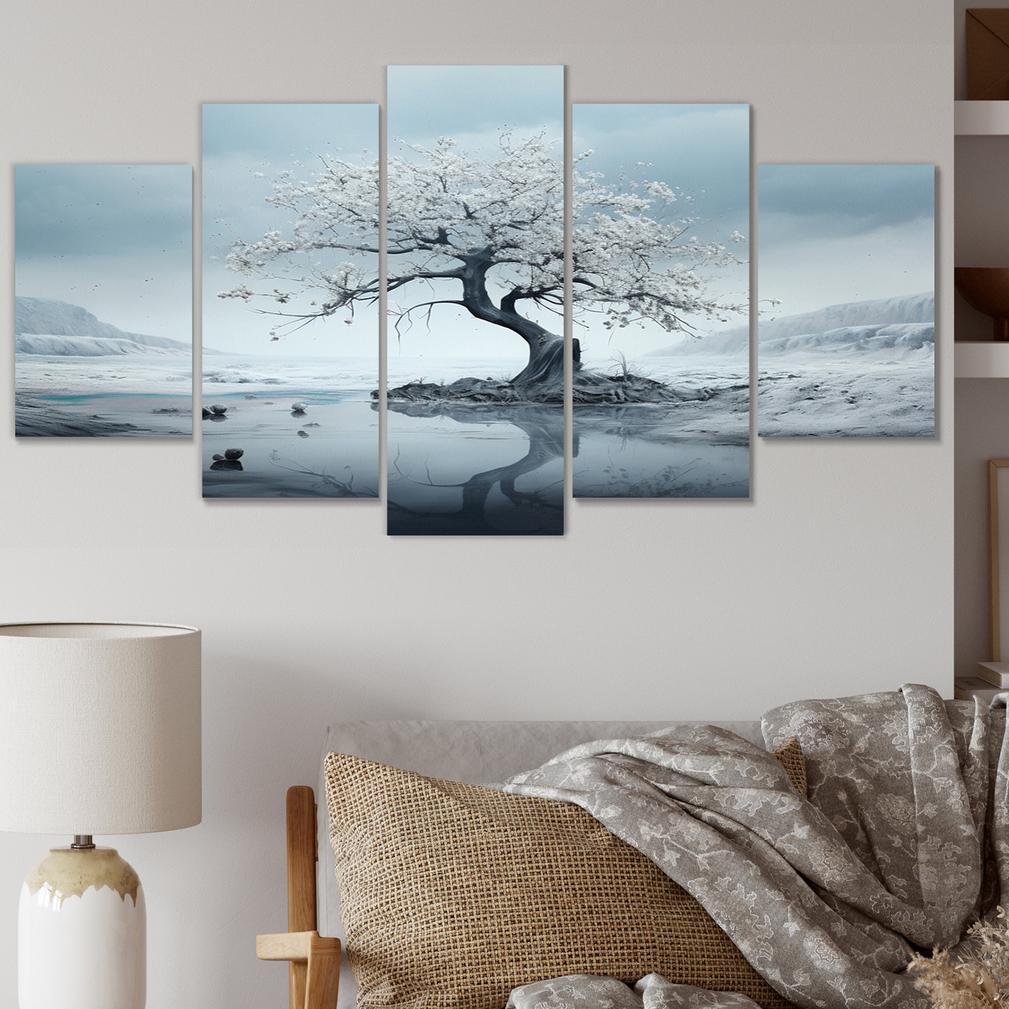 Lark Manor™ Tree Monochrome Ethereal Reverie II - Landscape Trees ...
