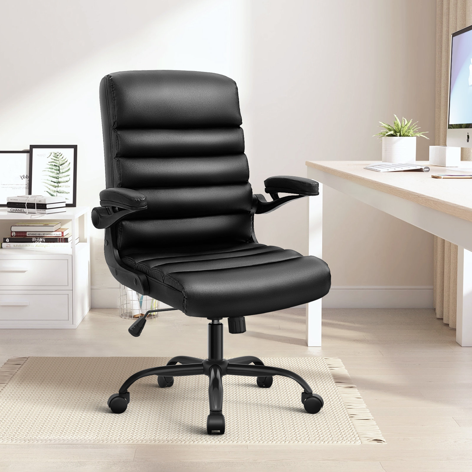 Inbox Zero Laighton Faux Leather Executive Chair | Wayfair