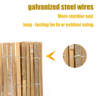 BBCPC Eco-Friendly Bamboo Slat Privacy Screen, Wind & Sight Protection ...