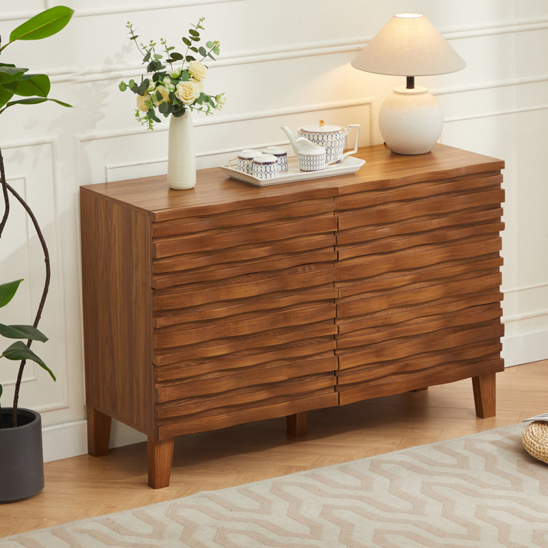 Latitude Run® 6 Solid Wood Drawer 47.2" W Double Dresser | Wayfair