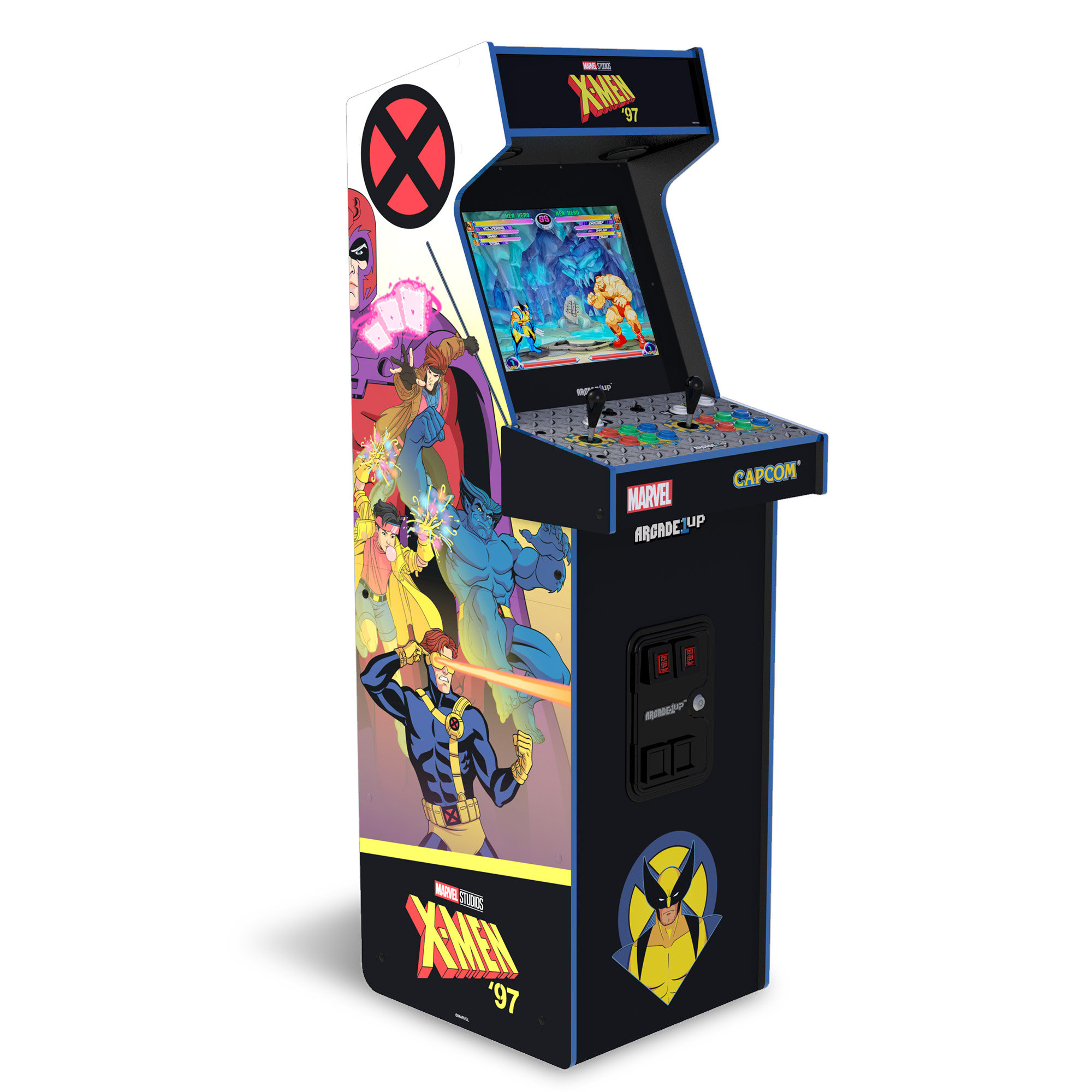 Arcade 1Up Arcade1Up Marvel Vs. Capcom 2 X-Men ‘97 Edition Deluxe Arcade Machine 8 Games in 1 ...