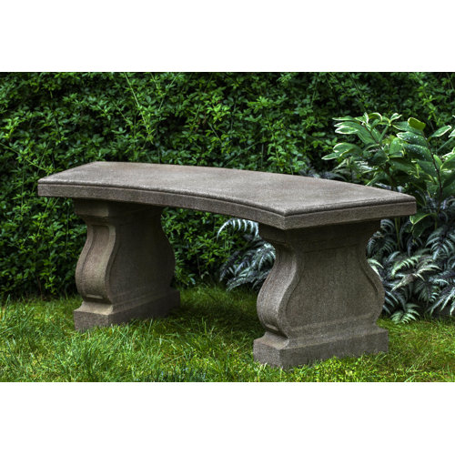 Cast Stone & Concrete Outdoor Benches You'll Love | Wayfair