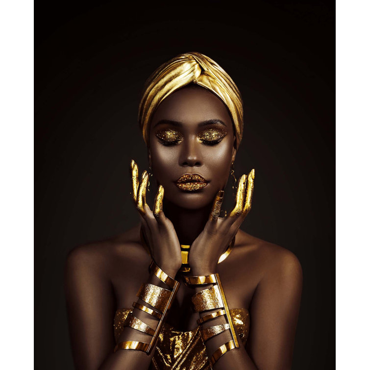 Yoffi " Gold Dust Woman " Print on Plastic / Acrylic | Wayfair