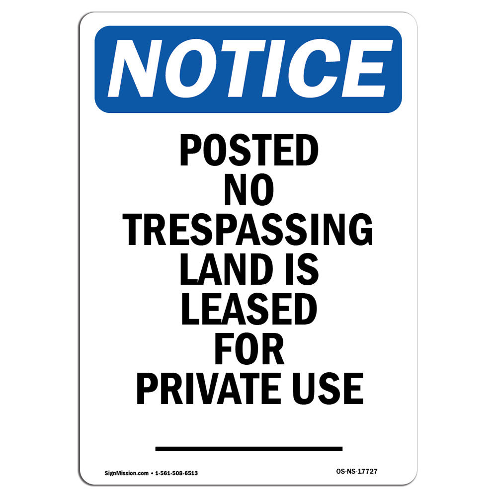 SignMission Posted No Trespassing Land Is Sign | Wayfair