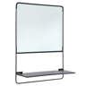 Gracie Oaks Dewan Metal Square with Shelves Accent Mirror | Wayfair