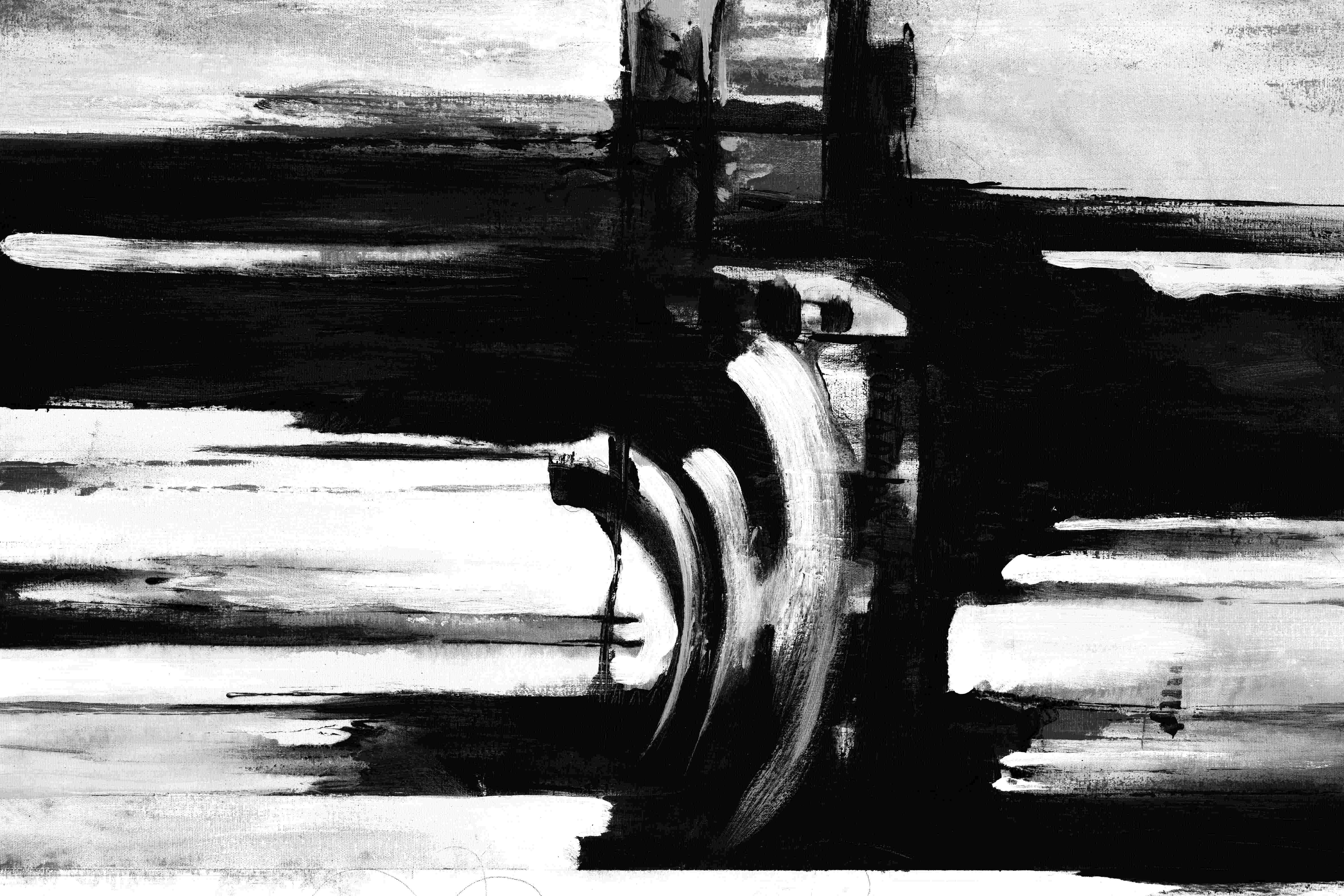 Wrought Studio™ Black Ink - Wrapped Canvas Painting | Wayfair