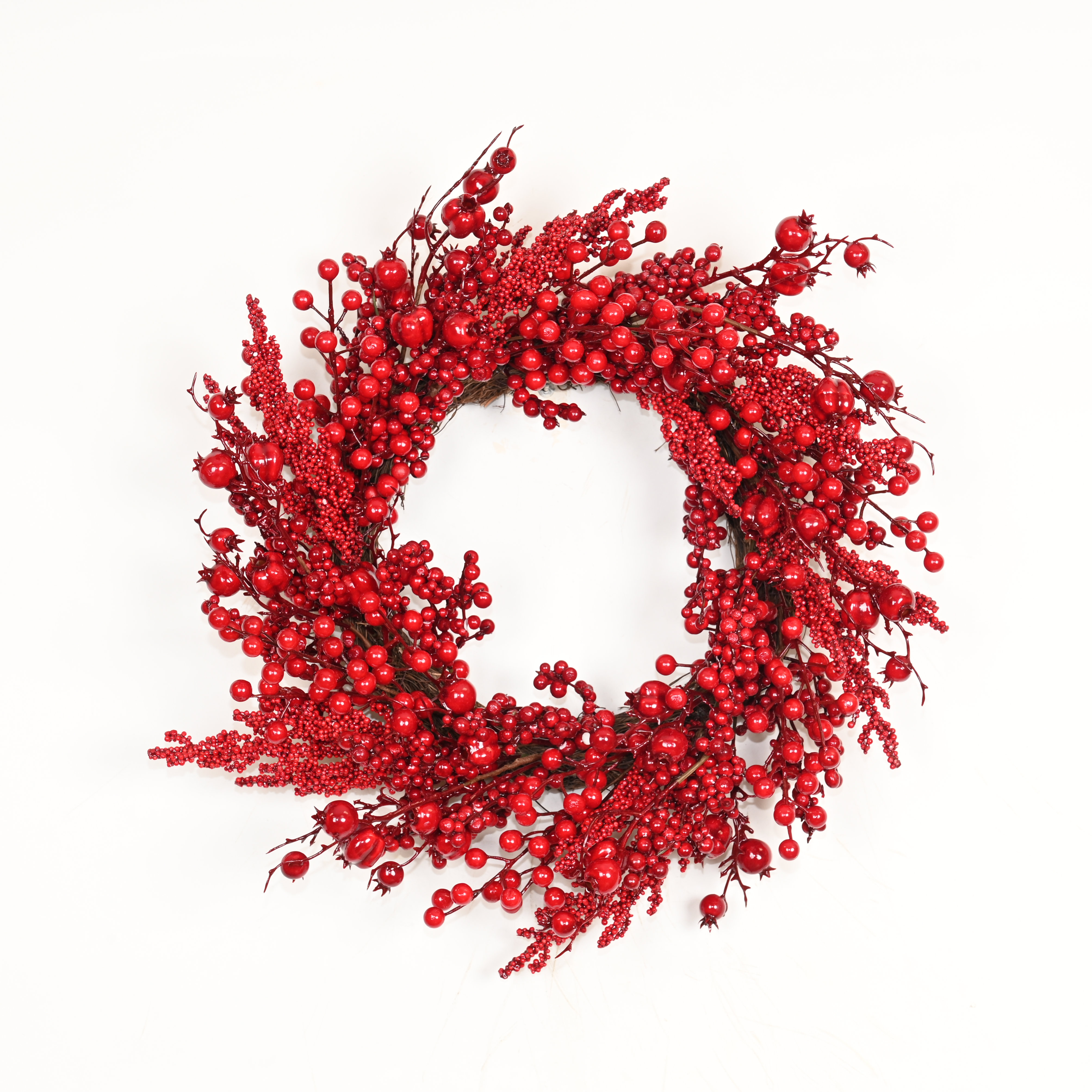 Ophelia & Co. 20" Artificial Farmhouse Twig Blossom Cluster Berry ...