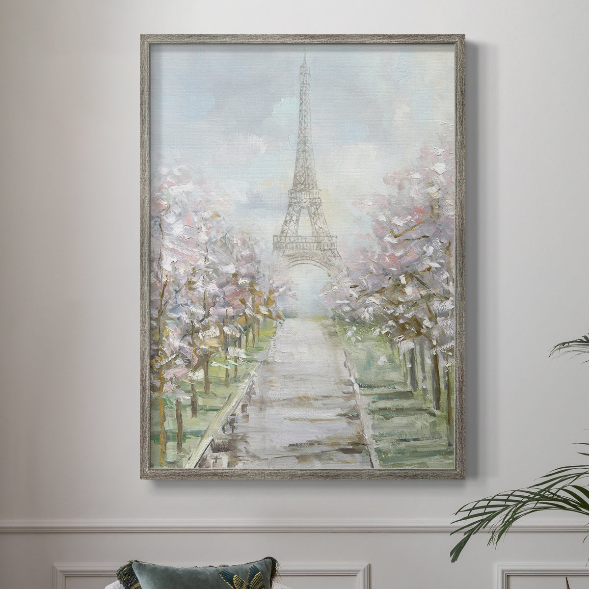 Red Barrel Studio® Paris Trees Framed Print - Solid Wood | Wayfair