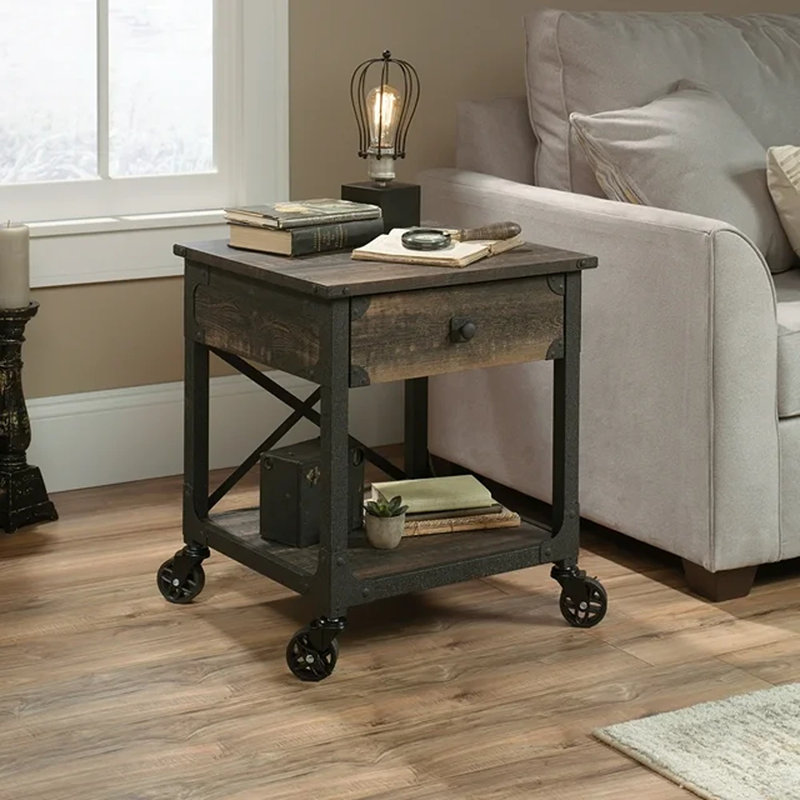 Williston Forge Ruthton Wheel End Table with Storage & Reviews | Wayfair