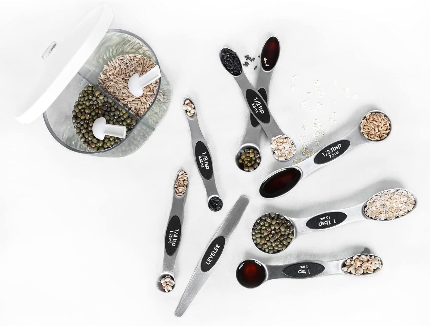 Stock Preferred Stainless Steel Magnetic Measuring Spoons Set With ...