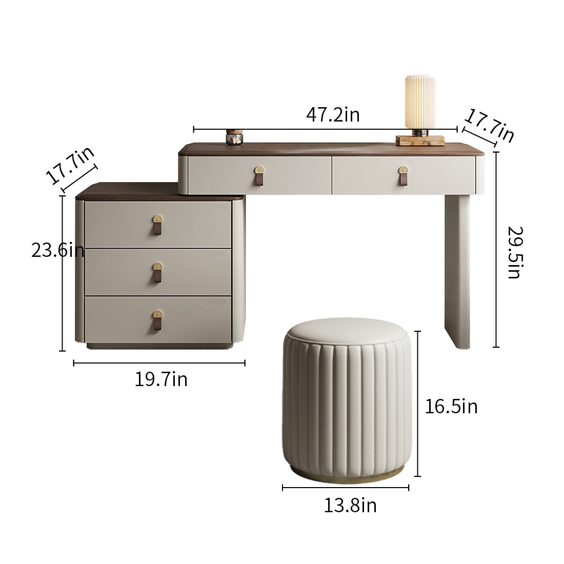 Hokku Designs Nikeshia Vanity | Wayfair