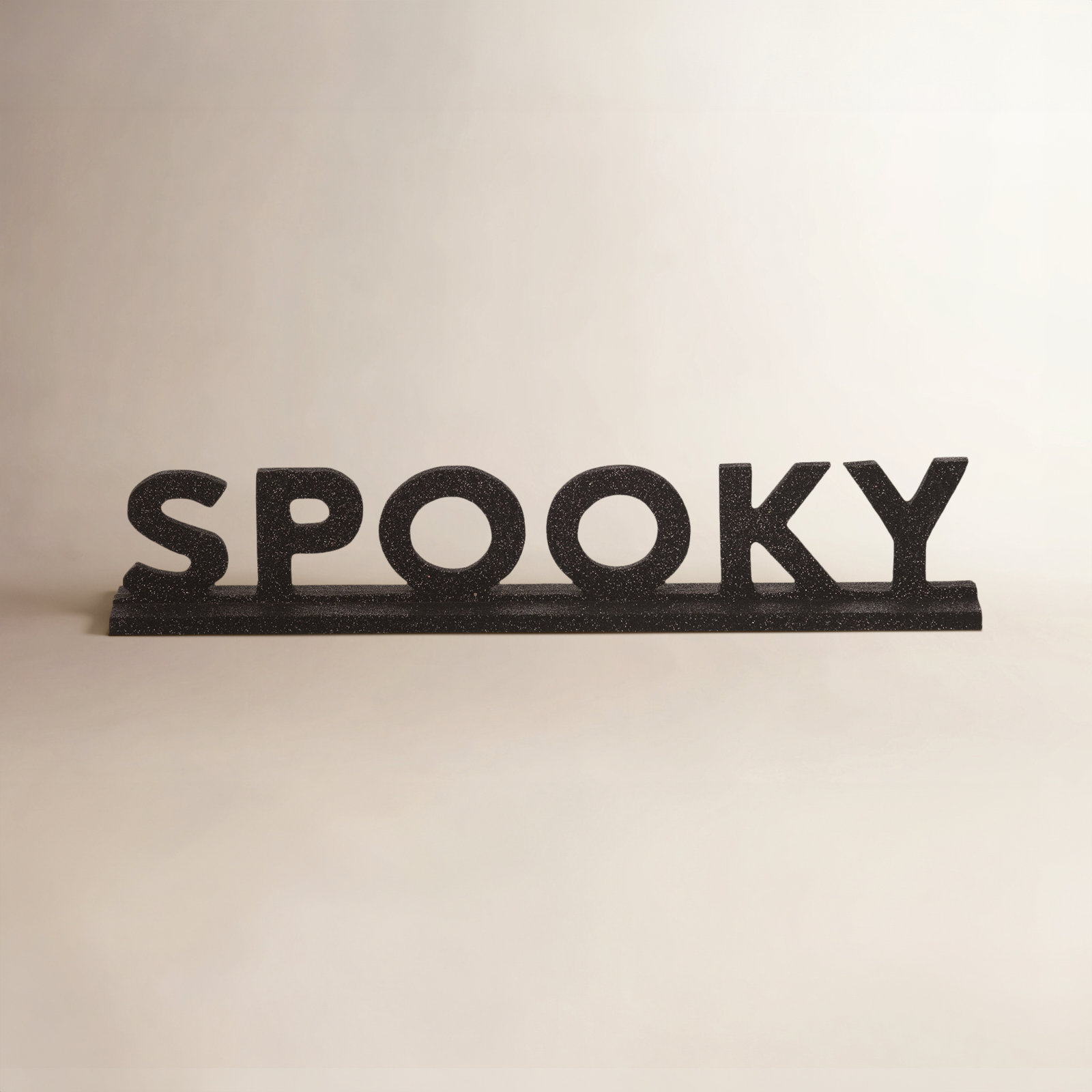 The Holiday Aisle® Wood Glitter Spooky Block Decor | AllModern