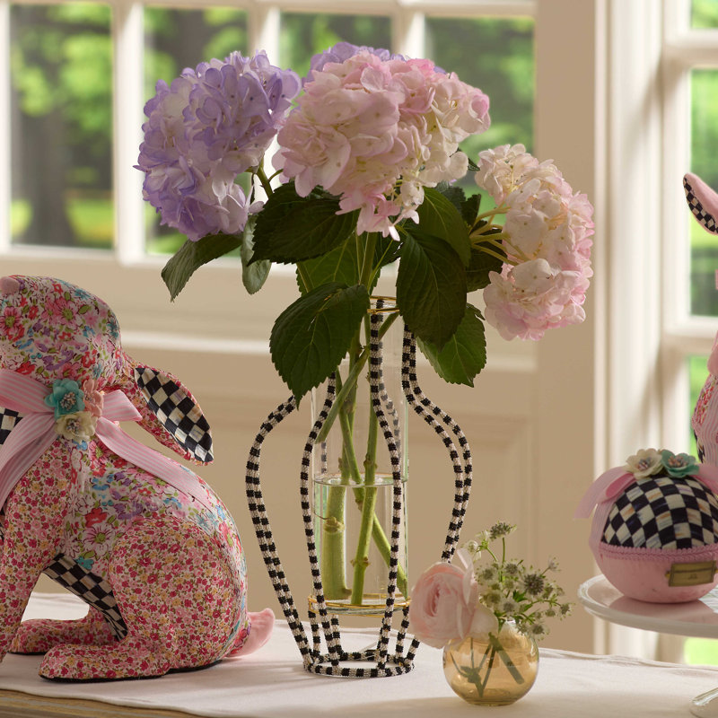 MacKenzie-Childs Black/White/Clear Mei Ping Large Vase & Reviews | Wayfair