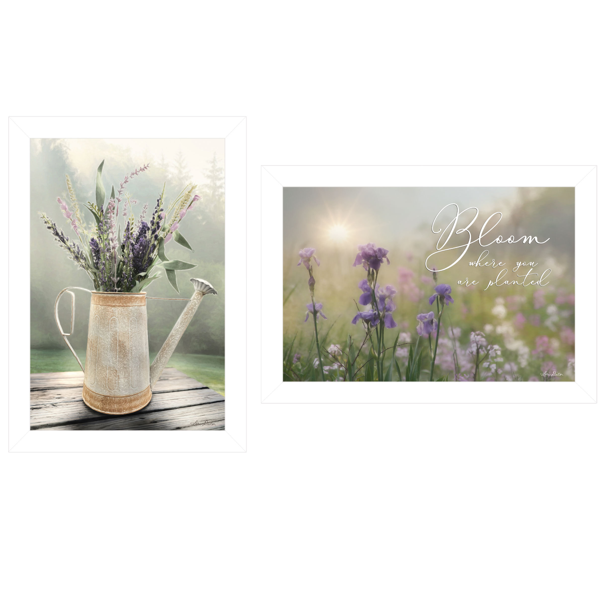 Ophelia & Co. Bloom Where You Are Planted 2-Piece Vignette Framed Wall ...