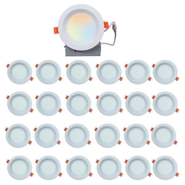 HONYA Lighting 4" LED Baffle Downlight Round 9W 2700/3000/3500/4000 ...