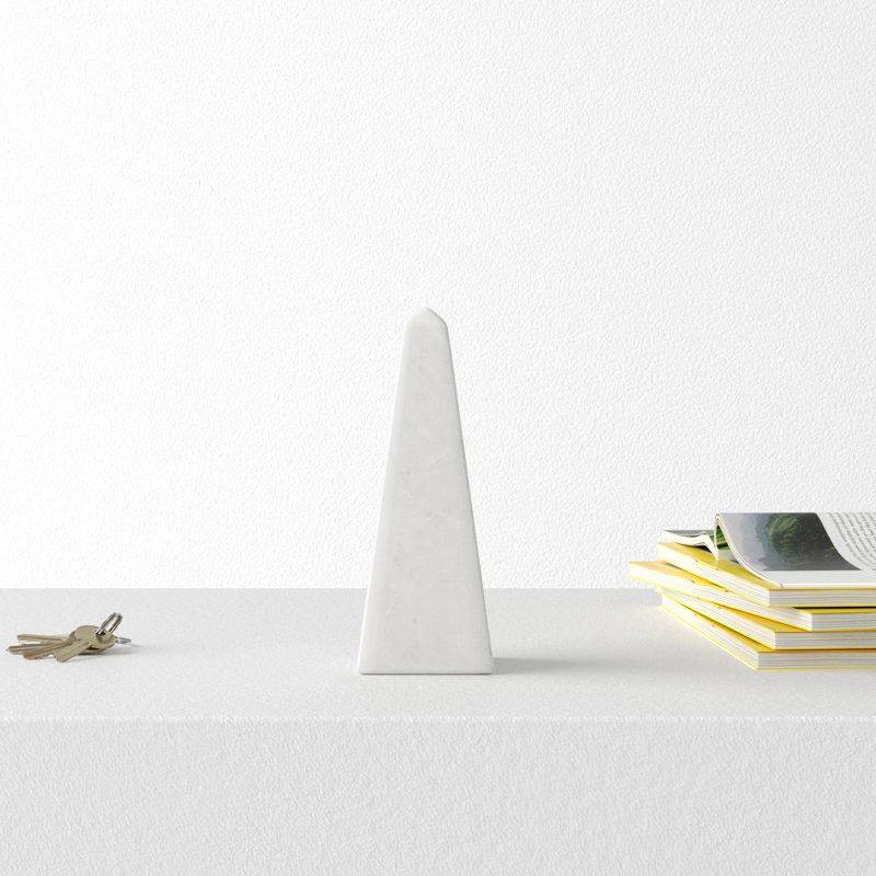 AllModern Meads Pyramid Sculpture | Wayfair