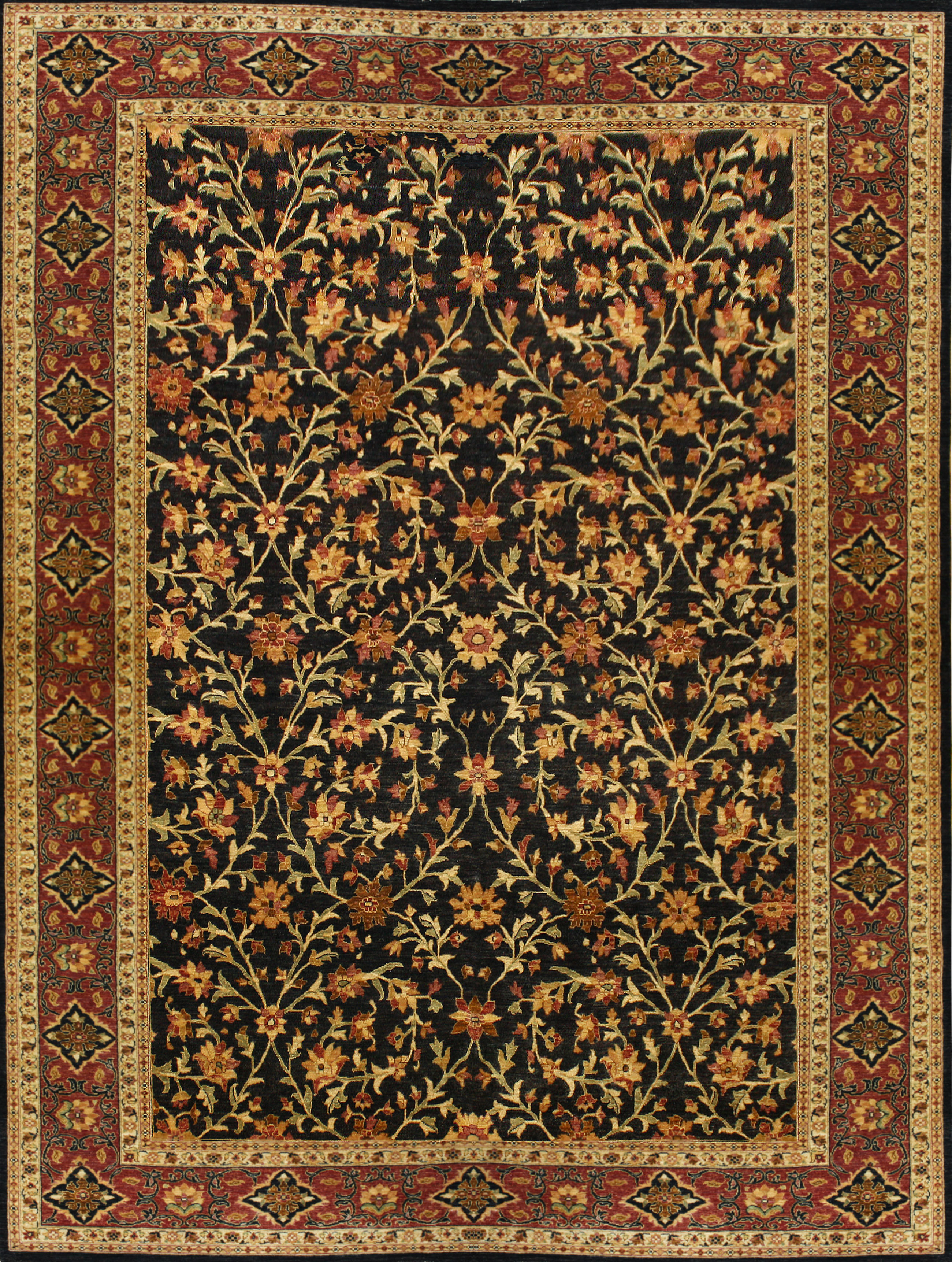 Bokara Rug Co., Inc. Rectangle Oriental Hand-Knotted Wool Area Rug in ...