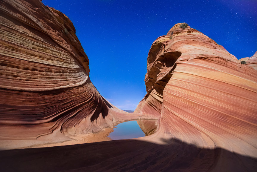 The Finishing Touch Moonlit Wave-Utah by Scott Barlow Photographic ...