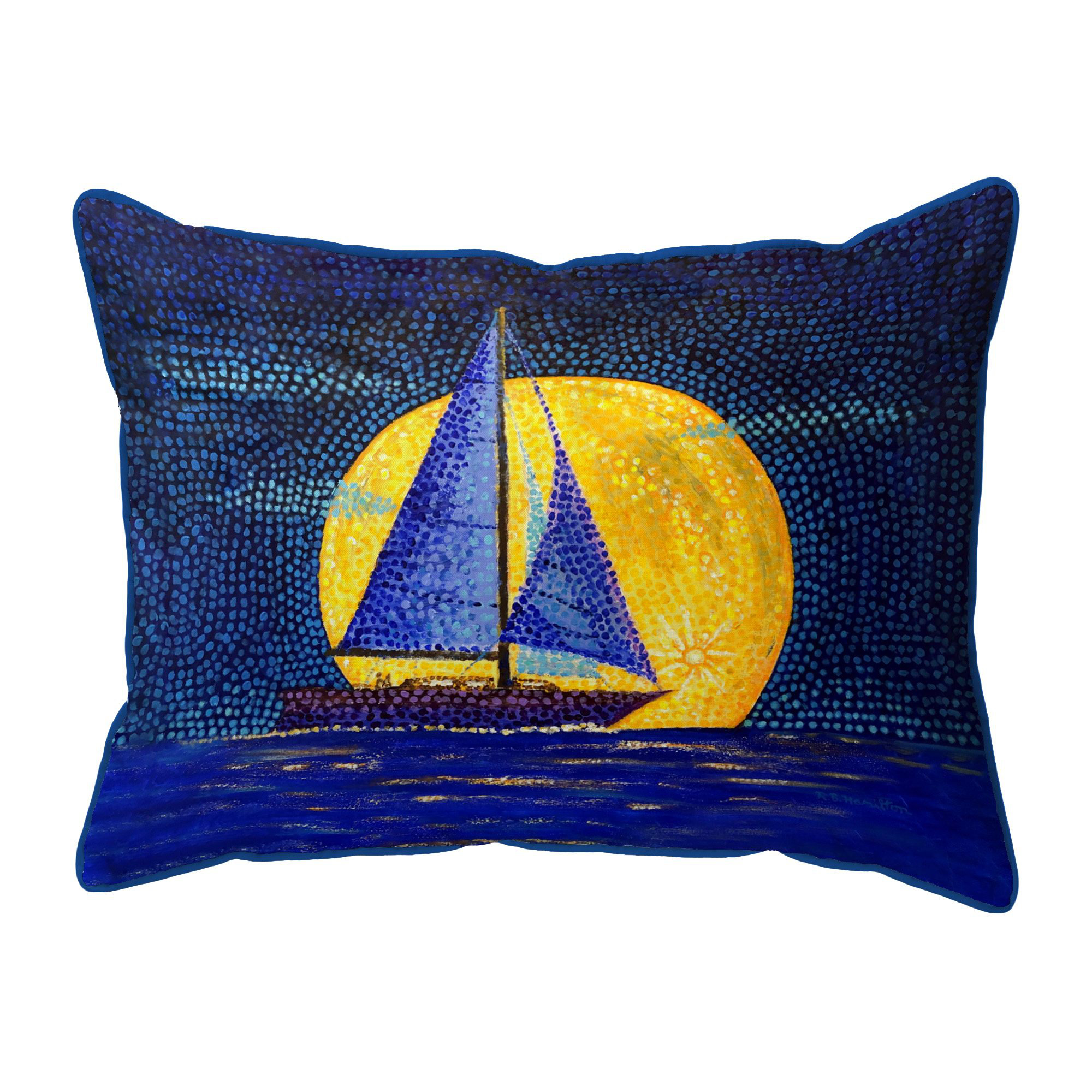 Betsy Drake Interiors Polyester Lumbar Rectangle Outdoor Pillow Cover ...