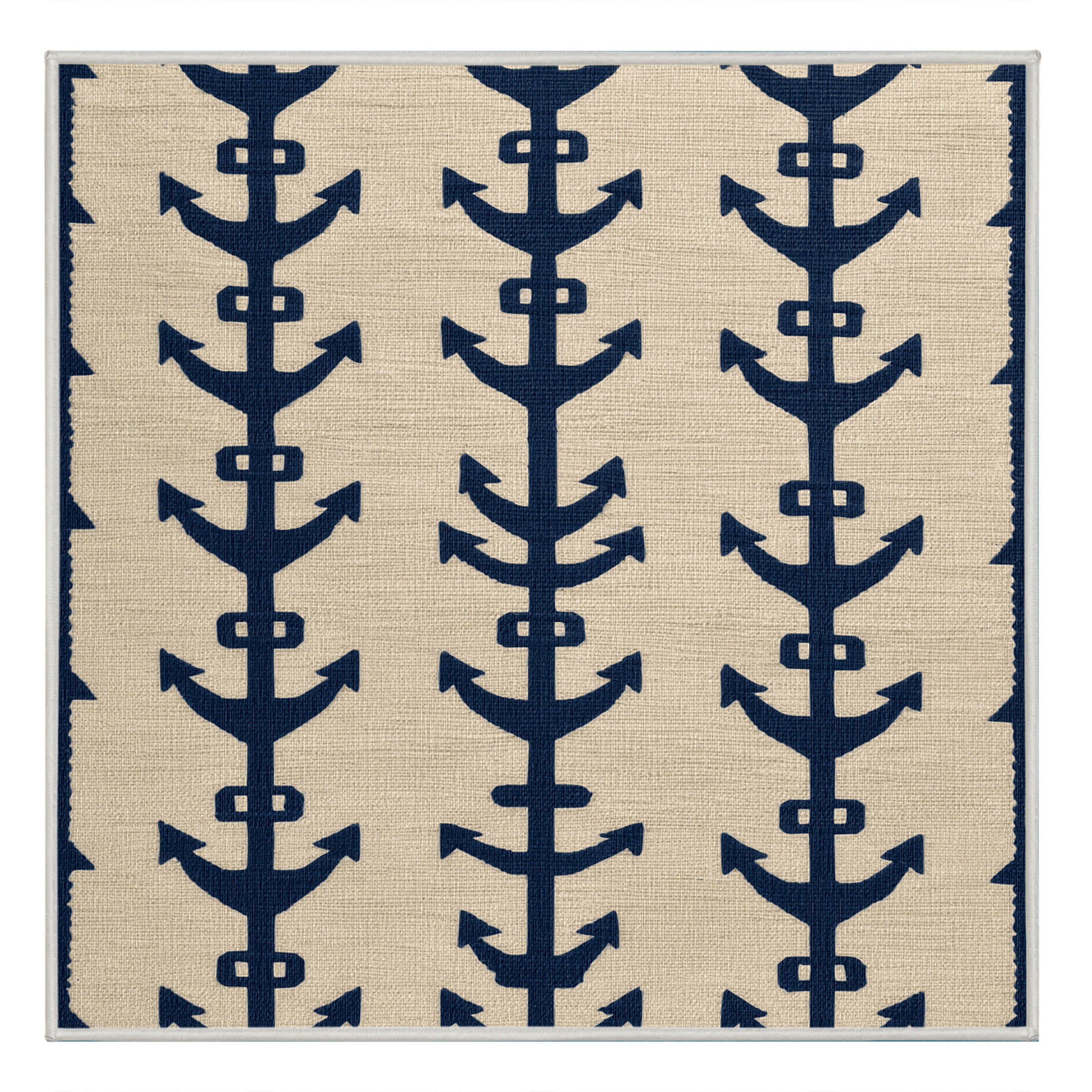 Longshore Tides Washable Crossed anchors Nautical Area Rug | Wayfair