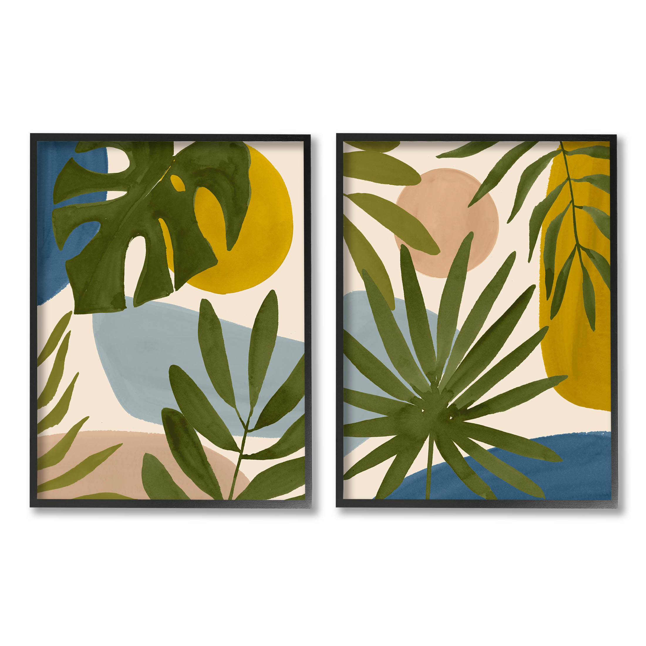 Bay Isle Home™ Tropical Bohemian Plant Leaves by Victoria Barnes - 2 ...