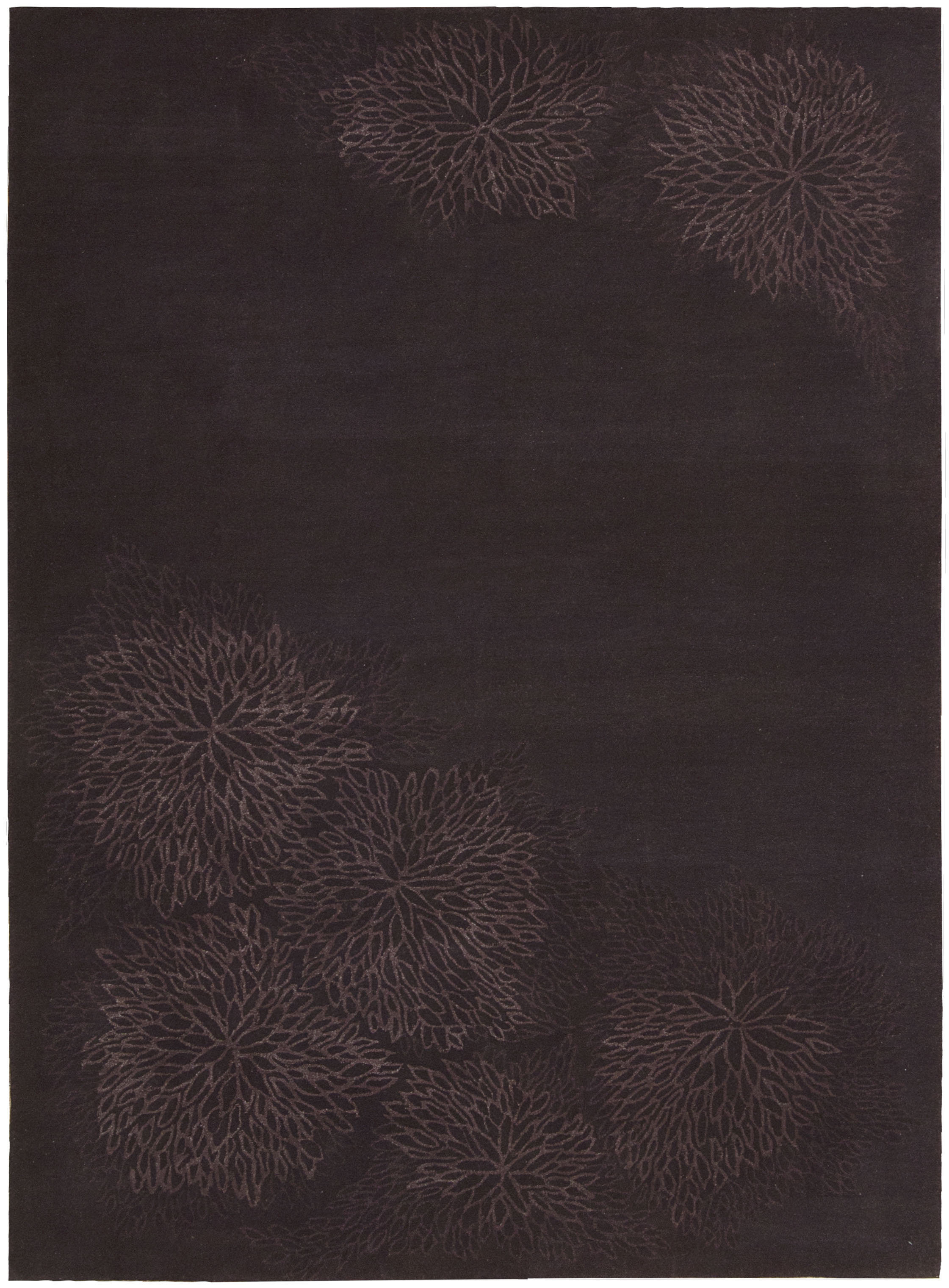 Calvin Klein Reflective Floral Handmade Tufted Mulberry Area Rug | Wayfair