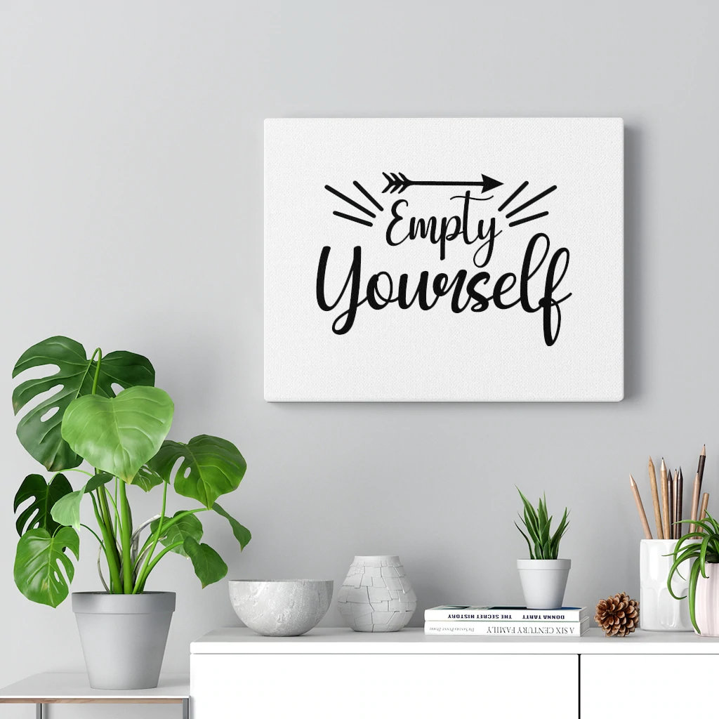 Trinx Scripture Canvas Empty Yourself Christian Wall Art Bible Verse ...