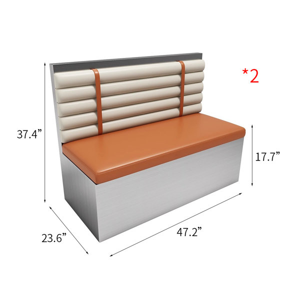 Canadian Linen Industrial Style Restaurant Casual Booth Benches Faux ...