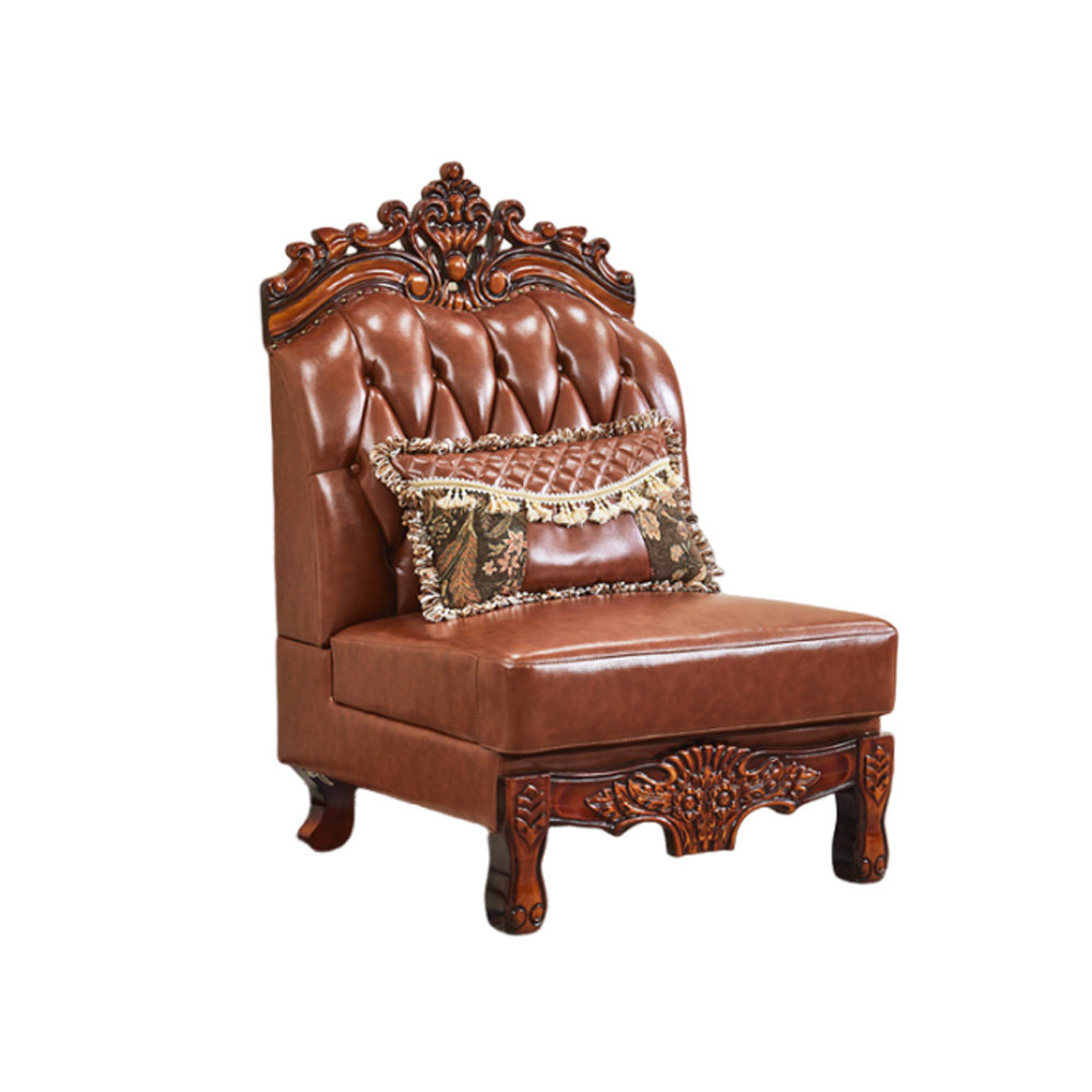 Bloomsbury Market Asli 31.4'' Wide Tufted Genuine Leather Slipper Chair ...